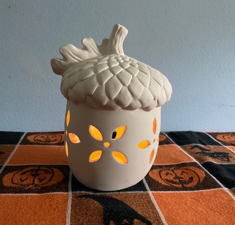 Acorn Lantern Unpainted Ceramic Bisque Ready to Paint - Etsy