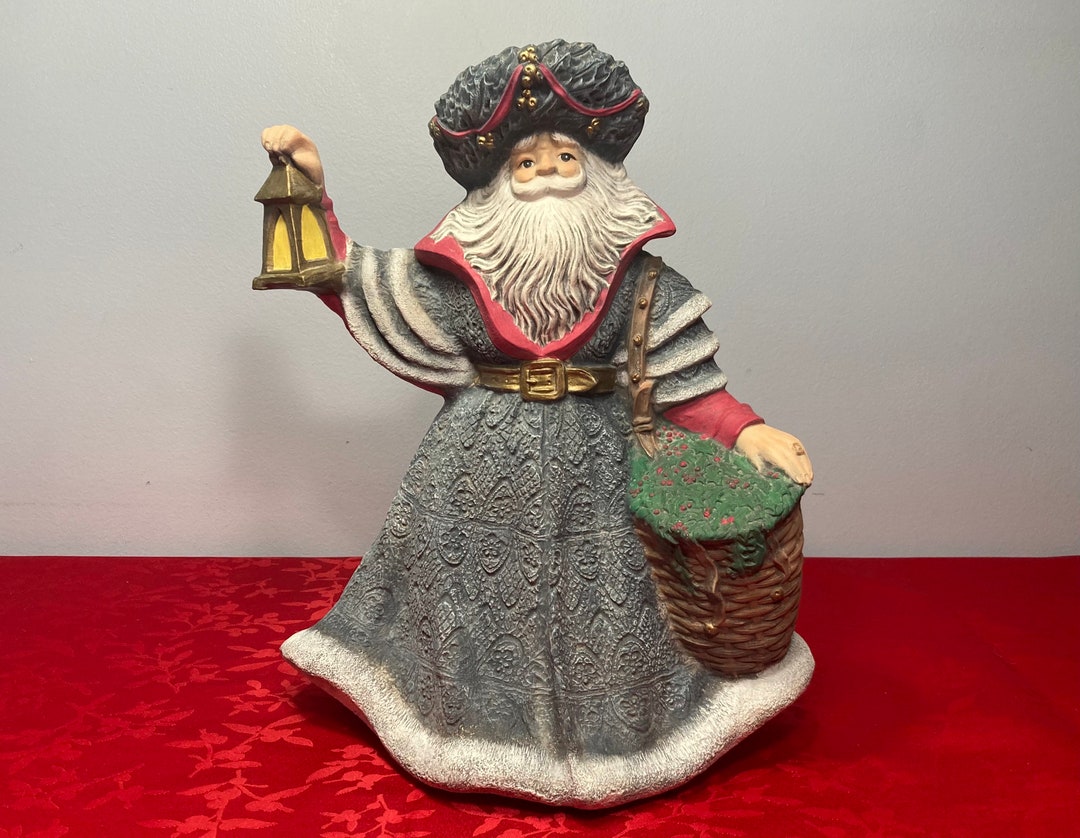 Vintage Santa - Renaissance Santa With Lantern - Etsy