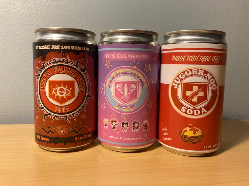 Cod Cold War perk a cola cans set of 9 | Etsy