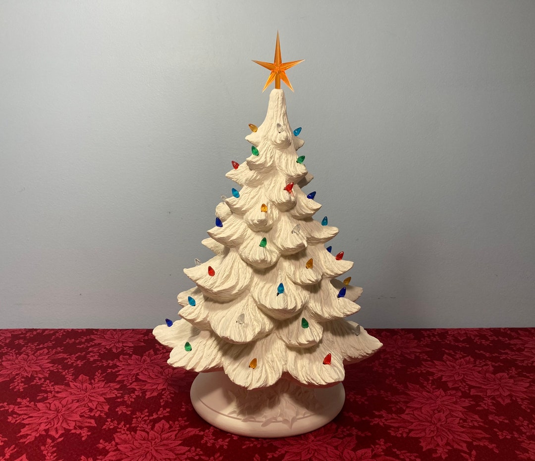 Large Christmas Tree by Nowell Mold's Unpainted Ceramic Bisque - Etsy
