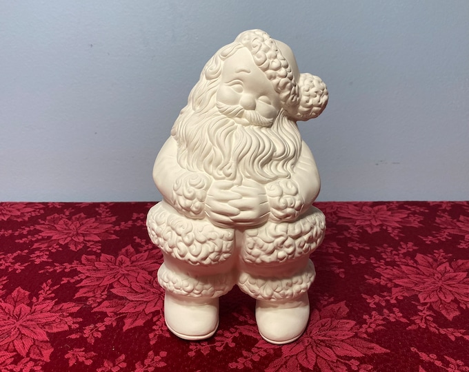 Retro Santa Unpainted Ceramic Bisque - Etsy