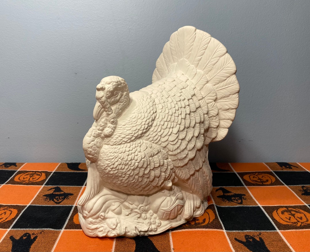 Large Kimple Turkey Unpainted Ceramic Bisque - Etsy
