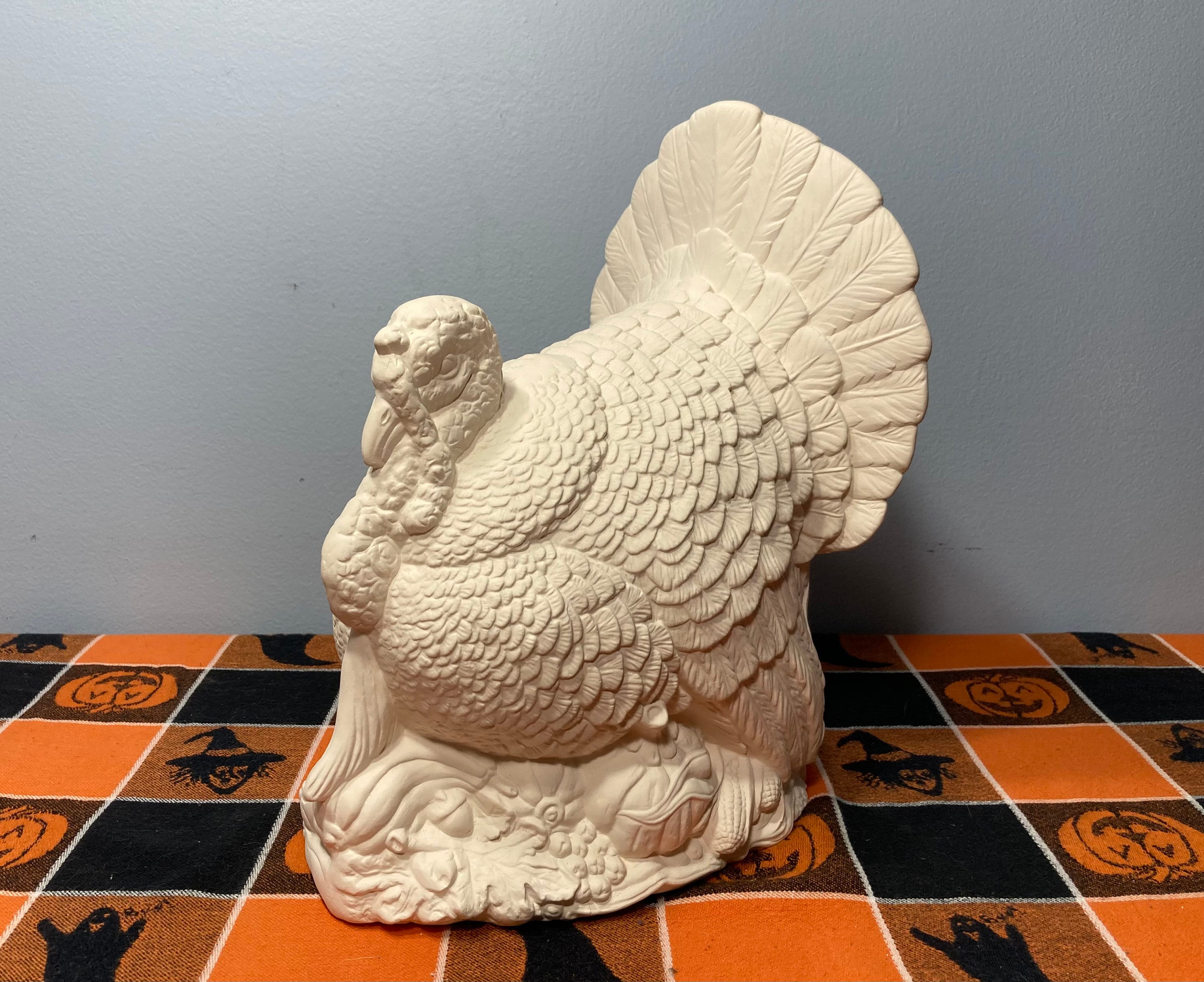 Large Turkey Kimple Molds Unpainted Ceramic Bisque Ready to Paint - Etsy