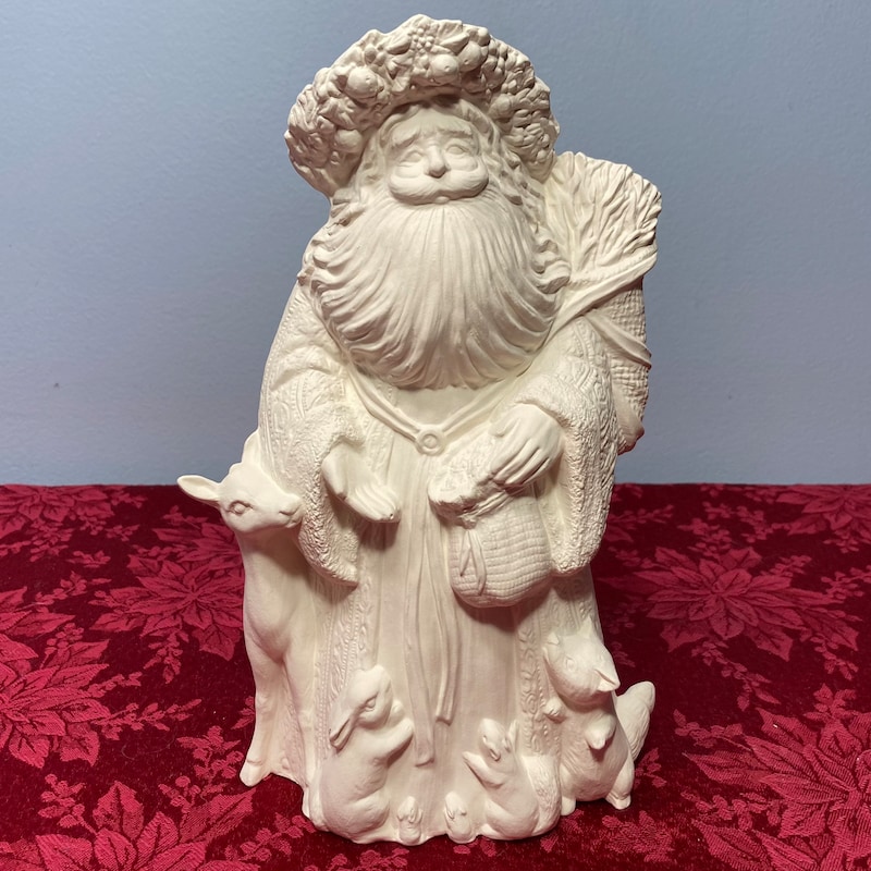 Ceramic Bisque Santa - Etsy