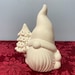 Christmas Gnome With Tree Unpainted Ceramic Bisque Ready to Paint - Etsy