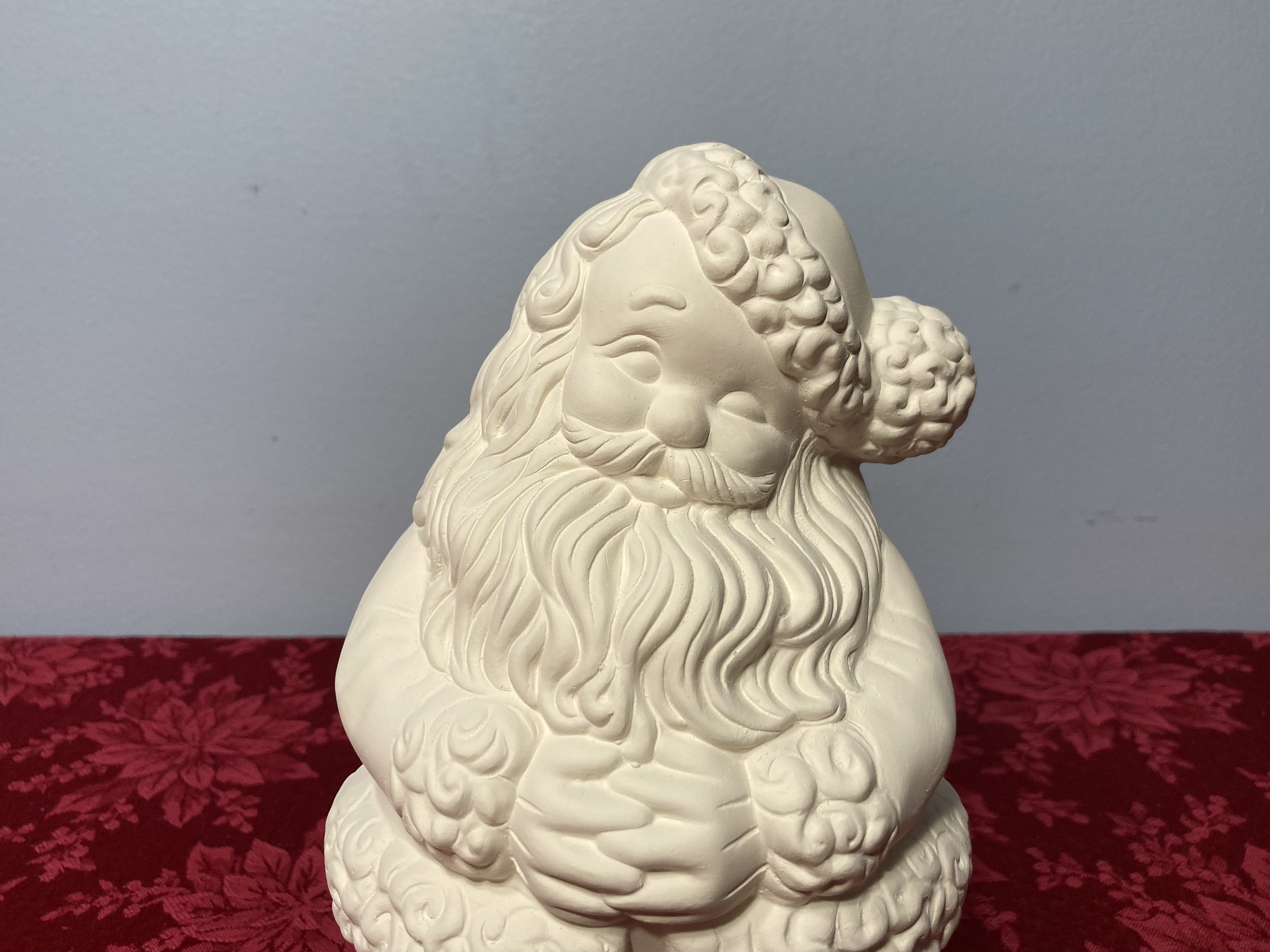 Retro Santa Clay Magic Unpainted Ceramic Bisque Ready to Paint - Etsy