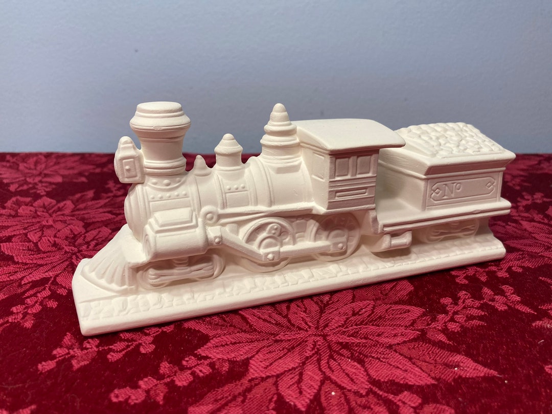 Train Unpainted Ceramic Bisque - Etsy
