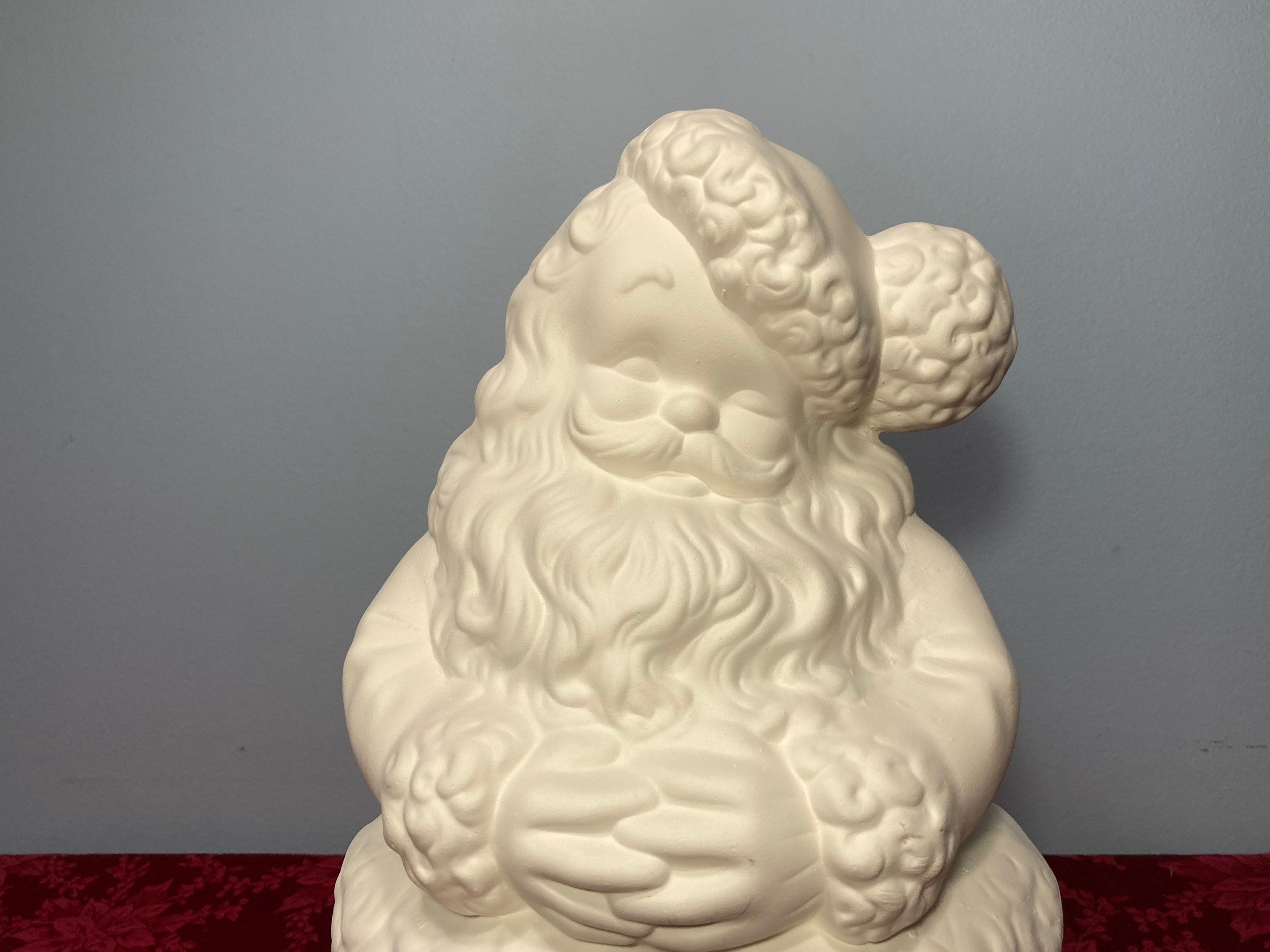 Large Santa Unpainted Ceramic Bisque - Etsy