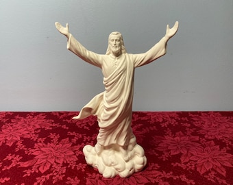 Ceramic Jesus With Cross, 9 Ready to Paint Bisque - Etsy