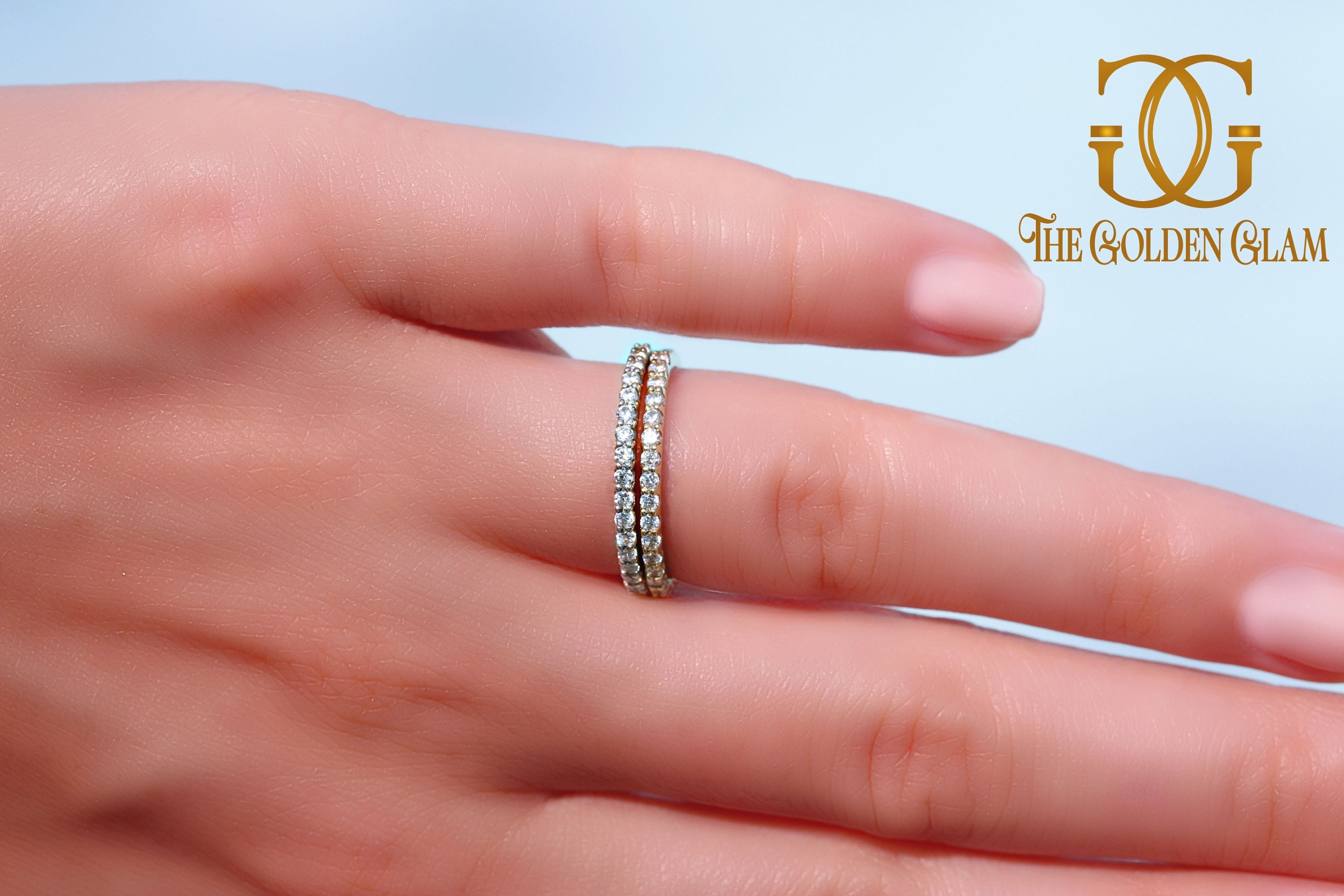 Diamond Band Rings for Women Wedding Bands Women Wedding | Etsy