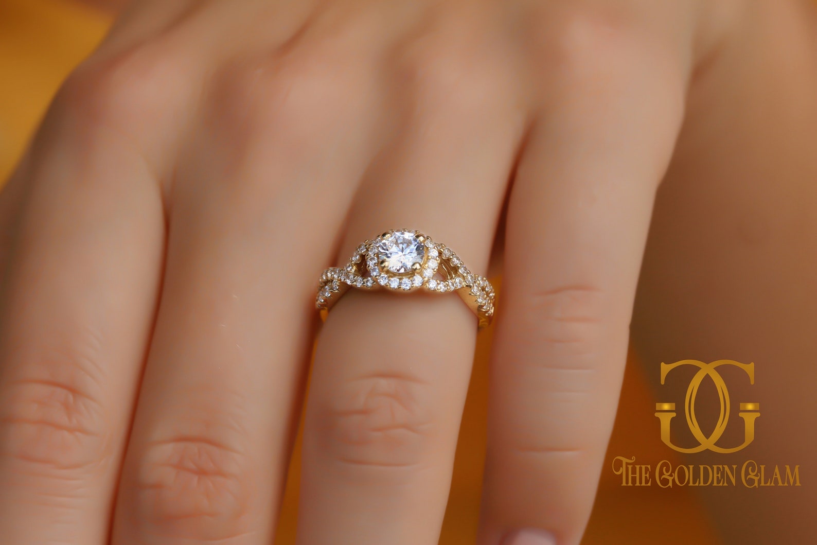 Round Cut Twist Engagement Ring Round Cut Twist Ring Twisted - Etsy