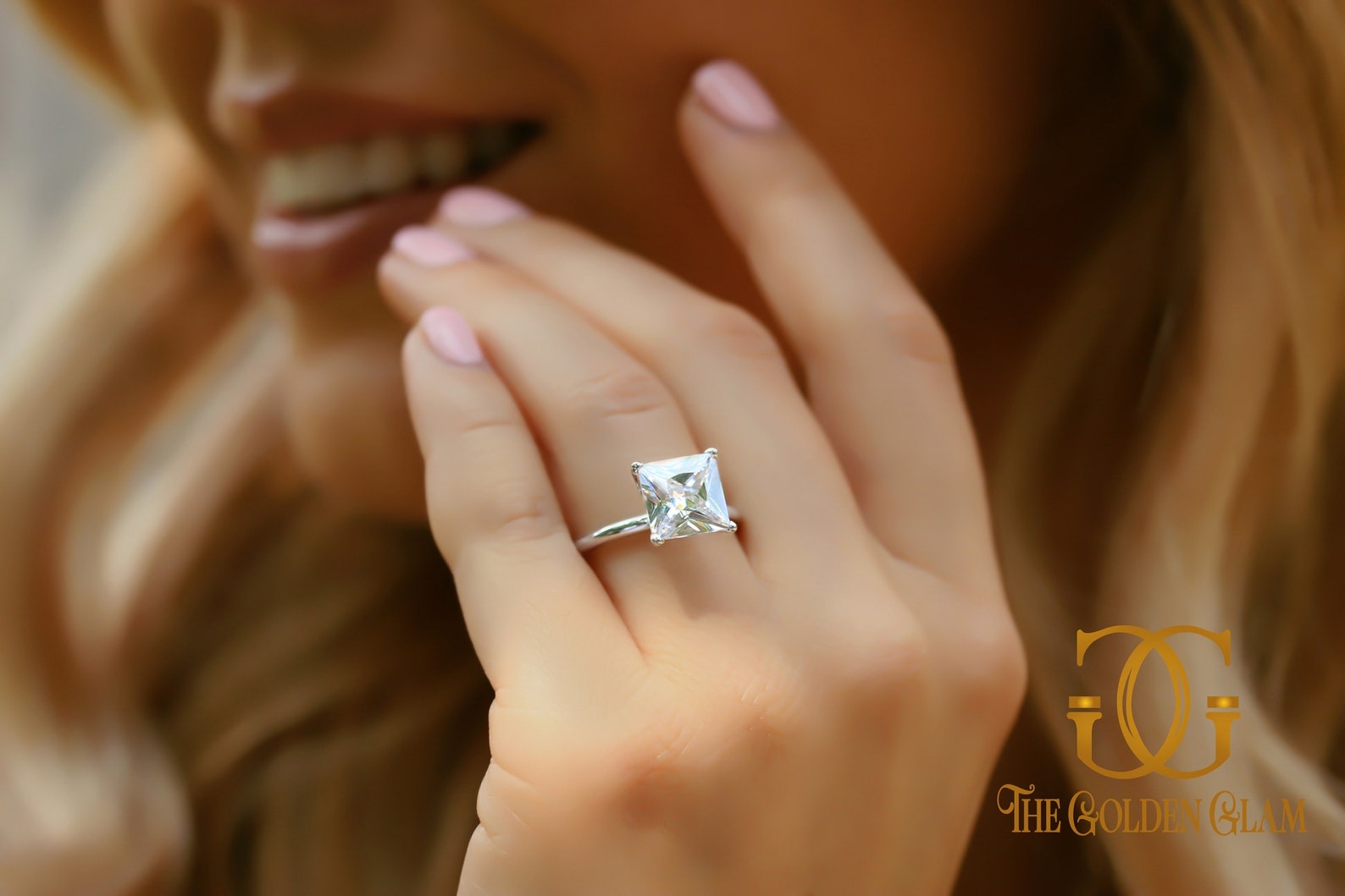 Princess Cut Engagement Ring Princess Cut Wedding Ring Ring - Etsy