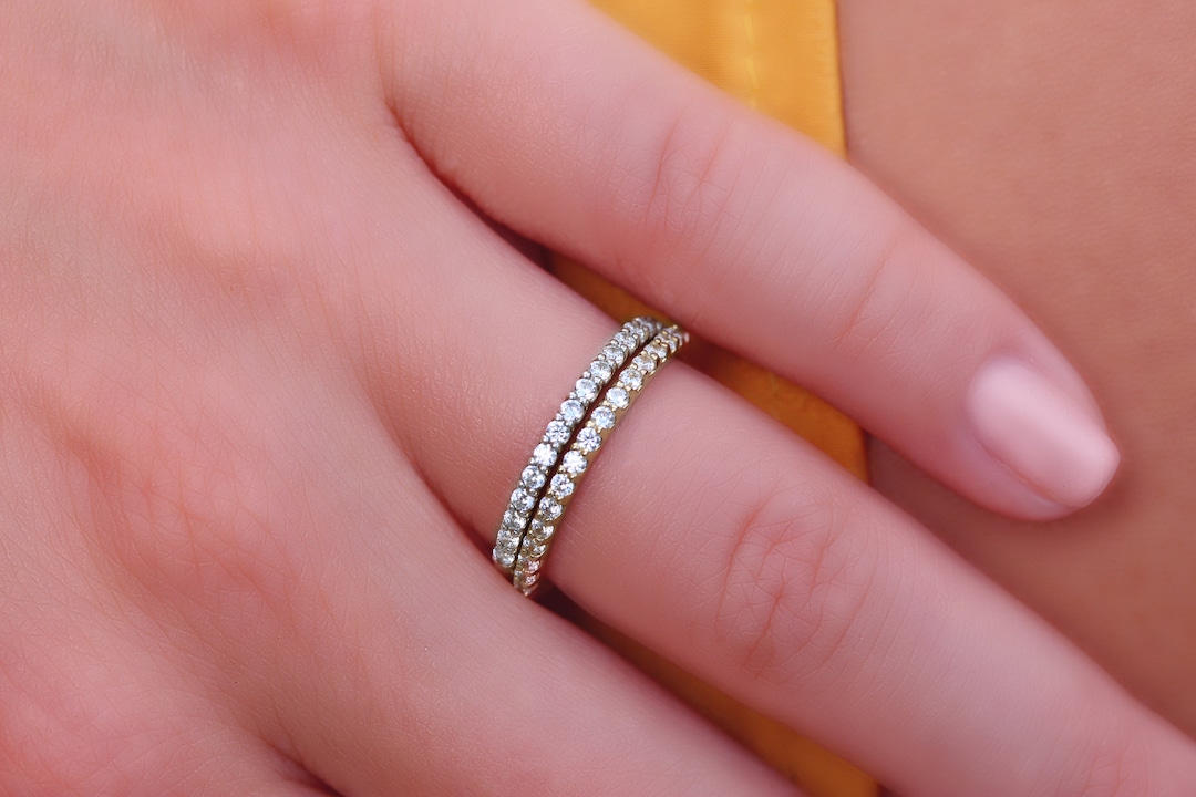 Diamond Band Rings for Women, Wedding Bands Women, Wedding Band Sets ...