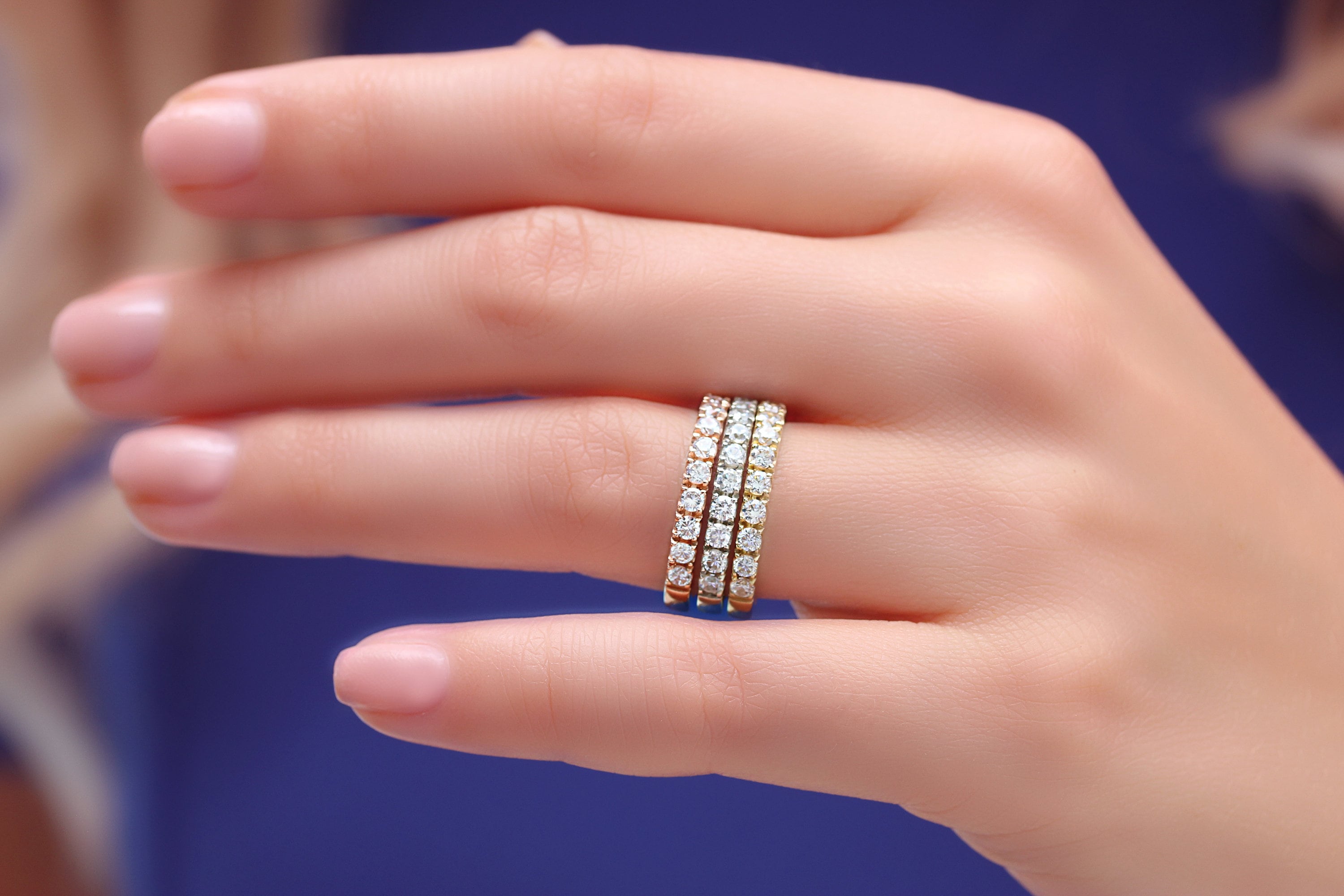 Eternity Band Eternity Rings for Women Diamond Band Half | Etsy