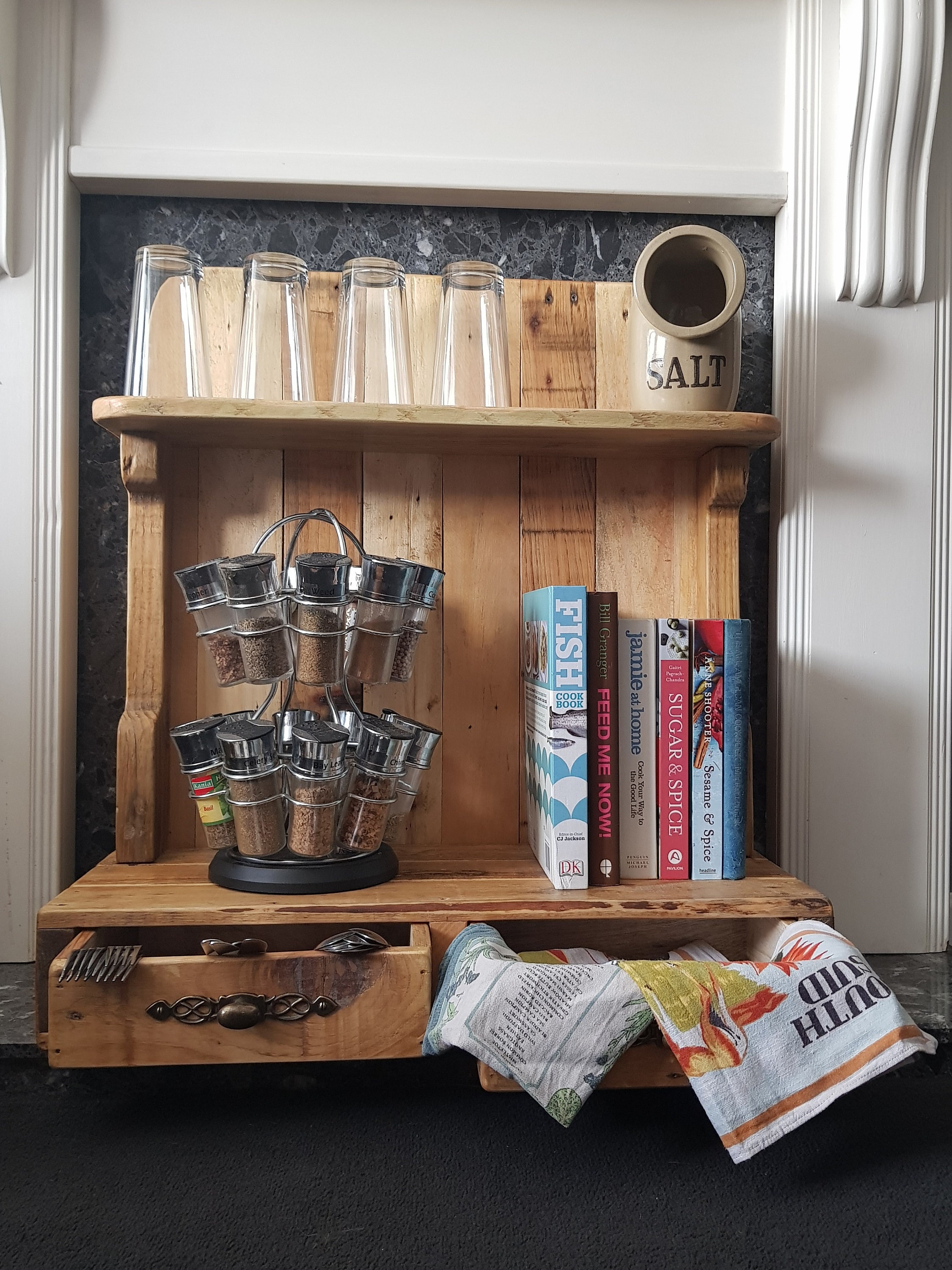 Beautiful and Unique Floating Pallet Wood Shelf Unit - Etsy