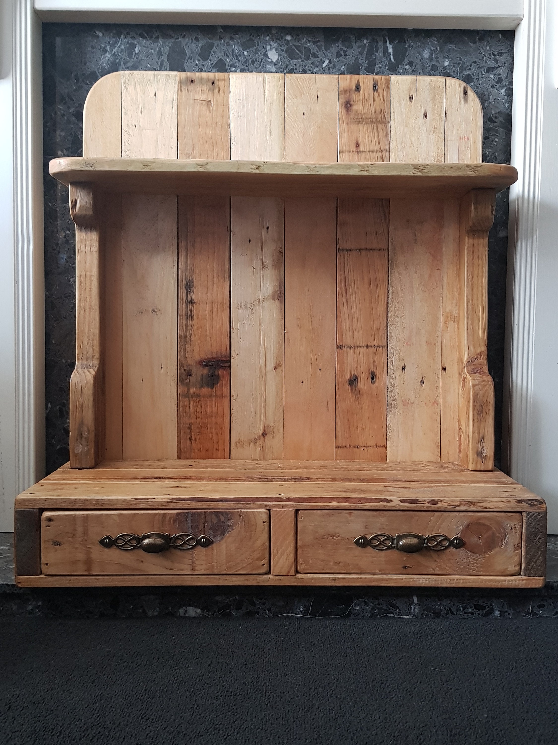 Beautiful and Unique Floating Pallet Wood Shelf Unit - Etsy