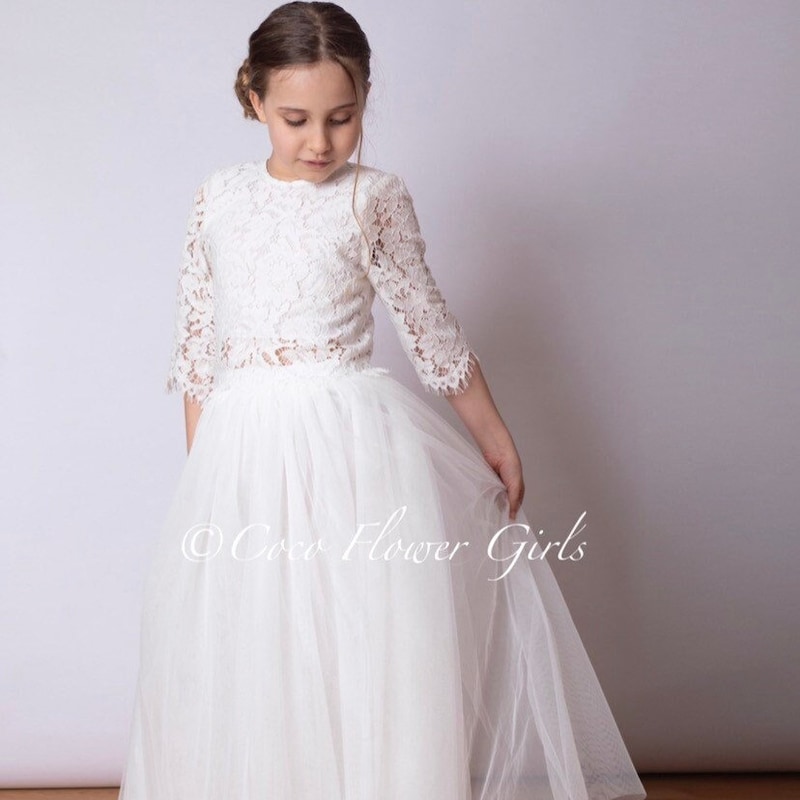 Long Sleeve White Top 11 12 - Etsy