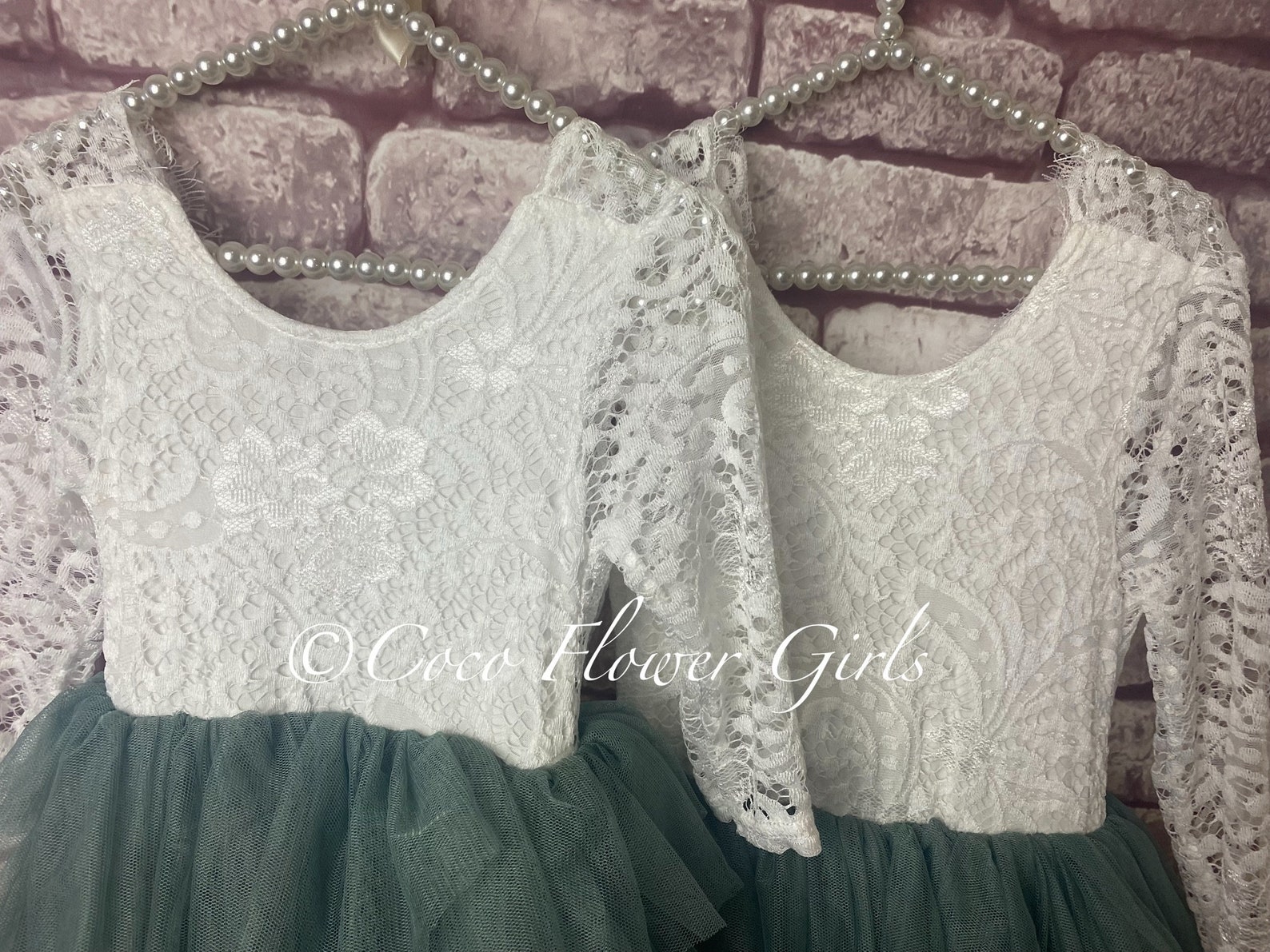 Long Ruffles Lace Bohemian Rustic Wedding Flower Girl - Etsy