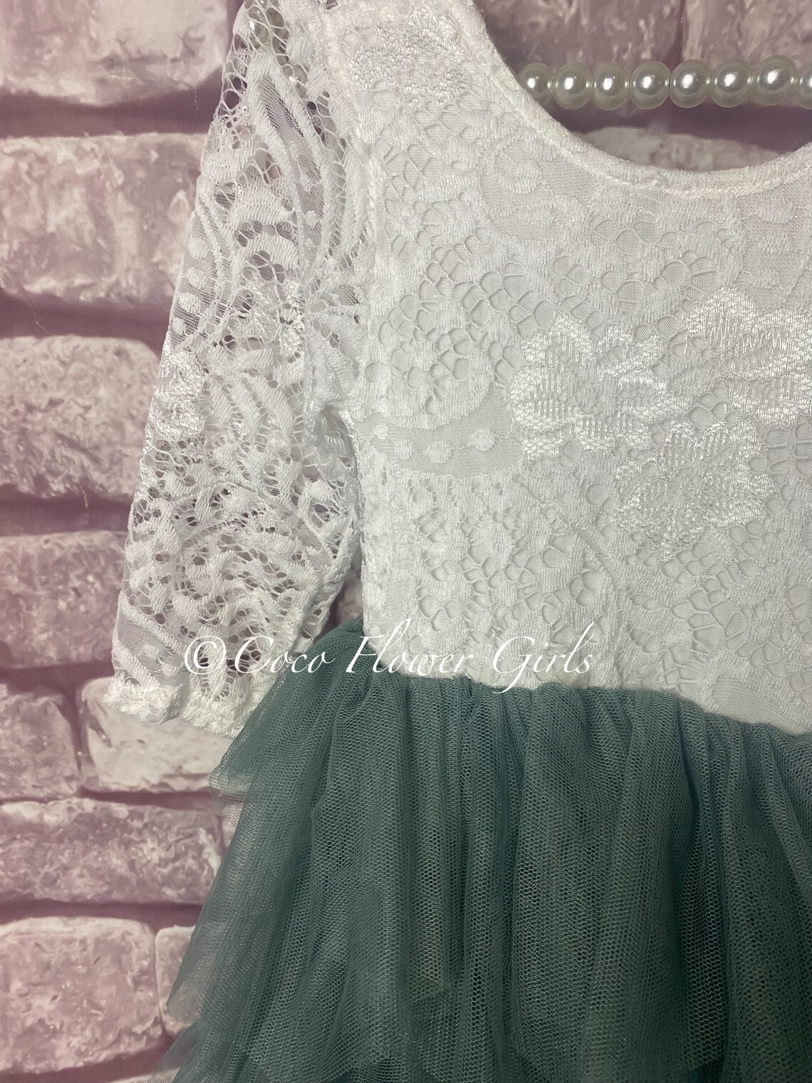 Long Ruffles Lace Bohemian Rustic Wedding Flower Girl - Etsy