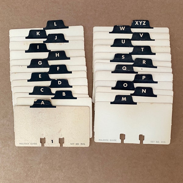Rolodex Dividers - Etsy