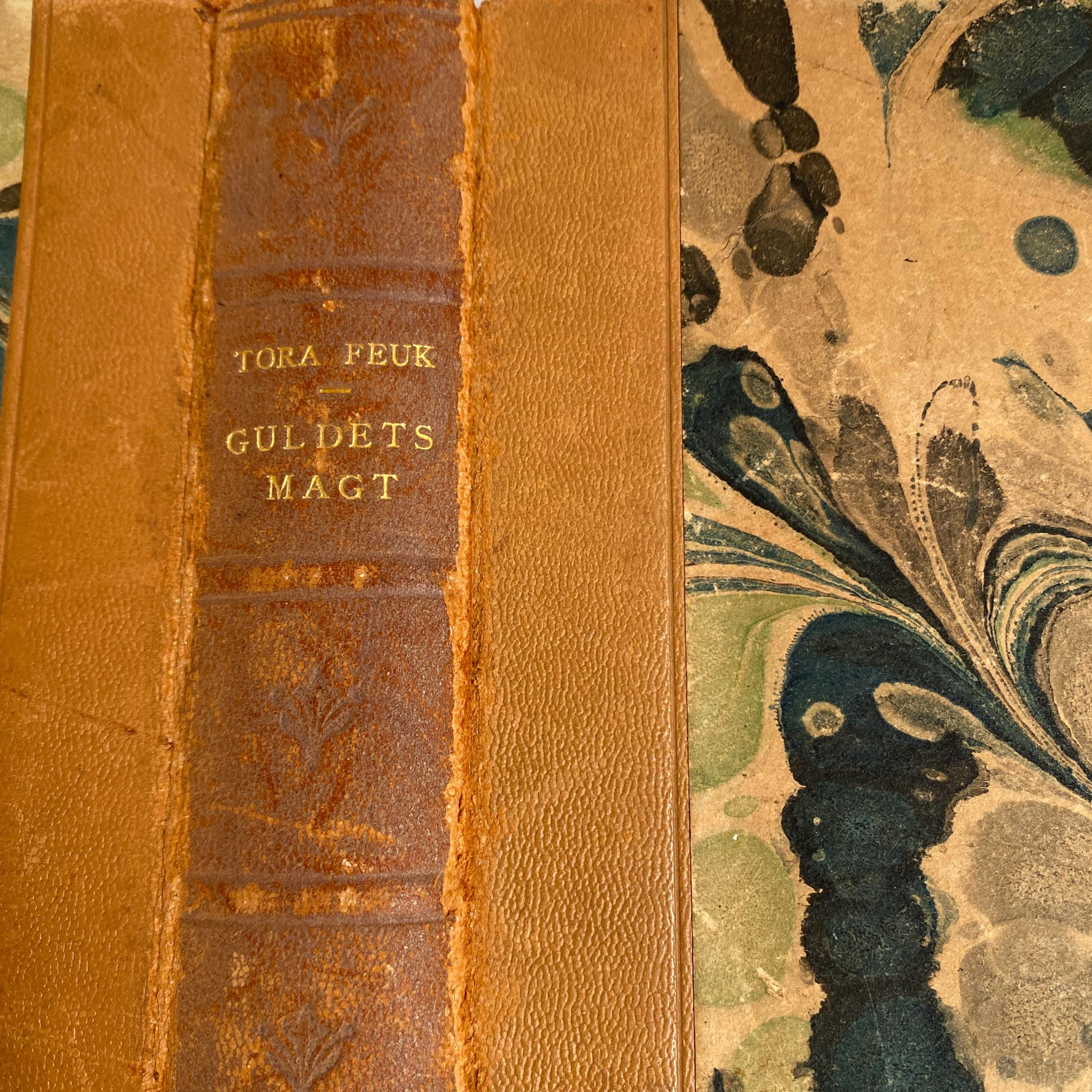 Vintage 1940s Leather Marble Book Cover for Junk Journal Crafts, Book ...