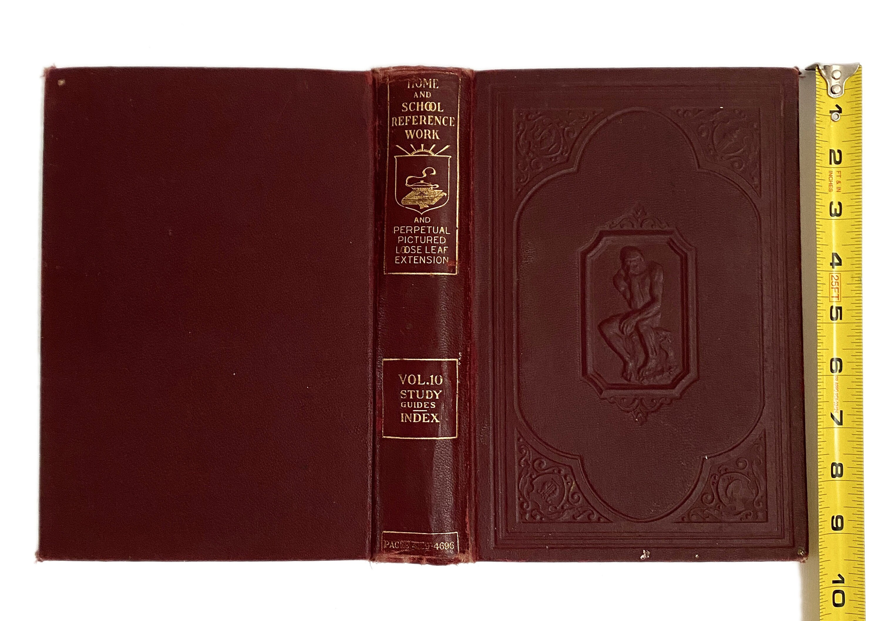 Antique 1920s Embossed Book Cover for Junk Journal Crafts, Maroon Red ...