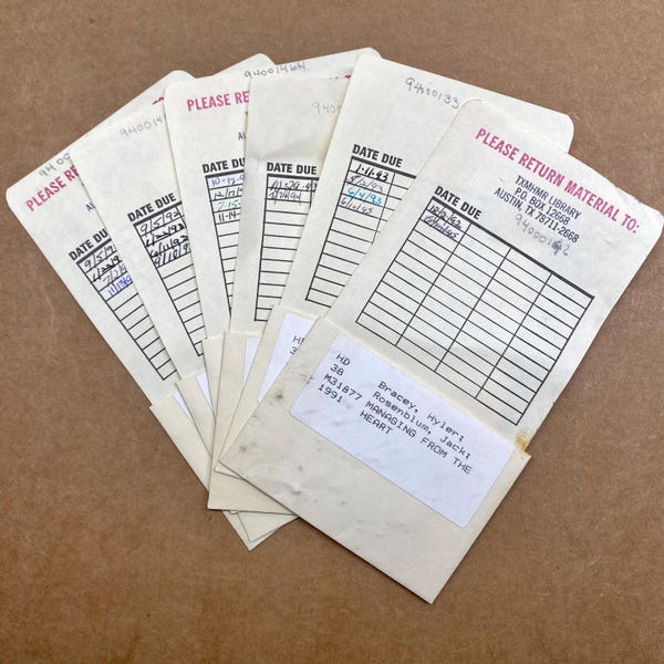 Library Pockets - Etsy