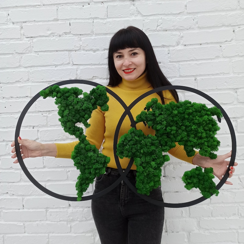 Moss Map - Etsy