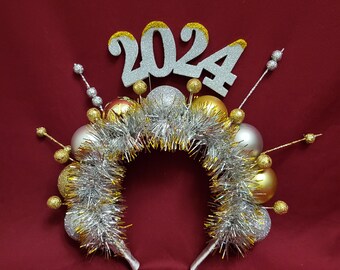 New Years Eve Headband 2024 New Years Headband 2024 Bow - Etsy