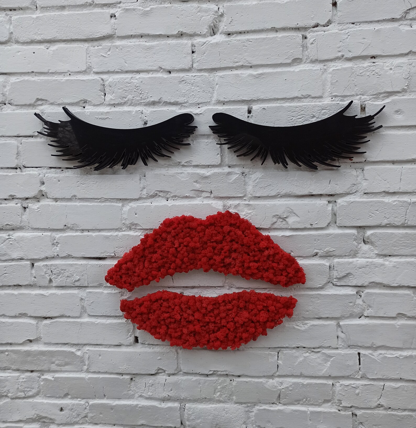 Beauty Salon Decor Wall Hanging Lip Wall Decor Red Lips Wall - Etsy