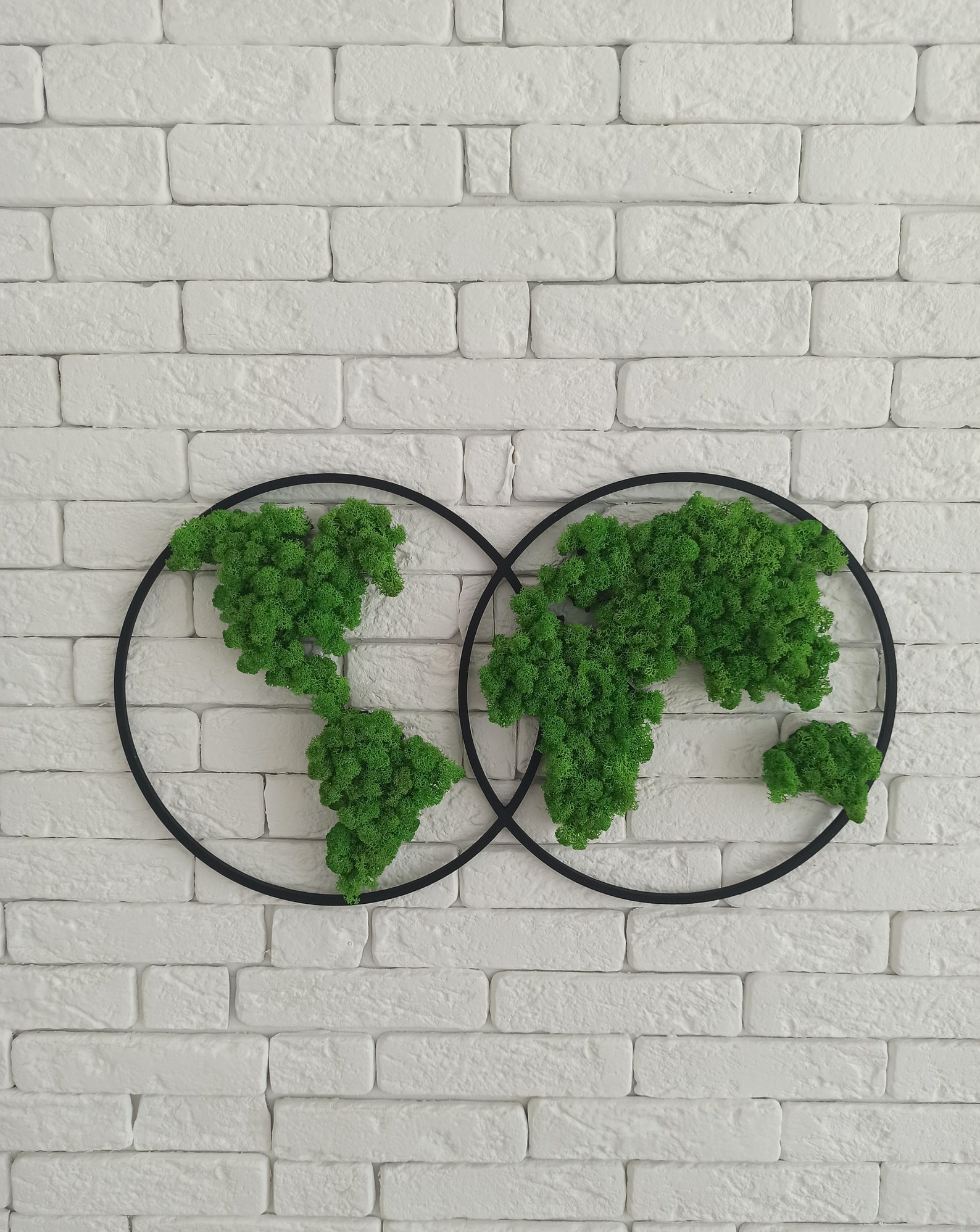 Moss World Map Preserved Moss Wall Housewarming Gift 5th - Etsy