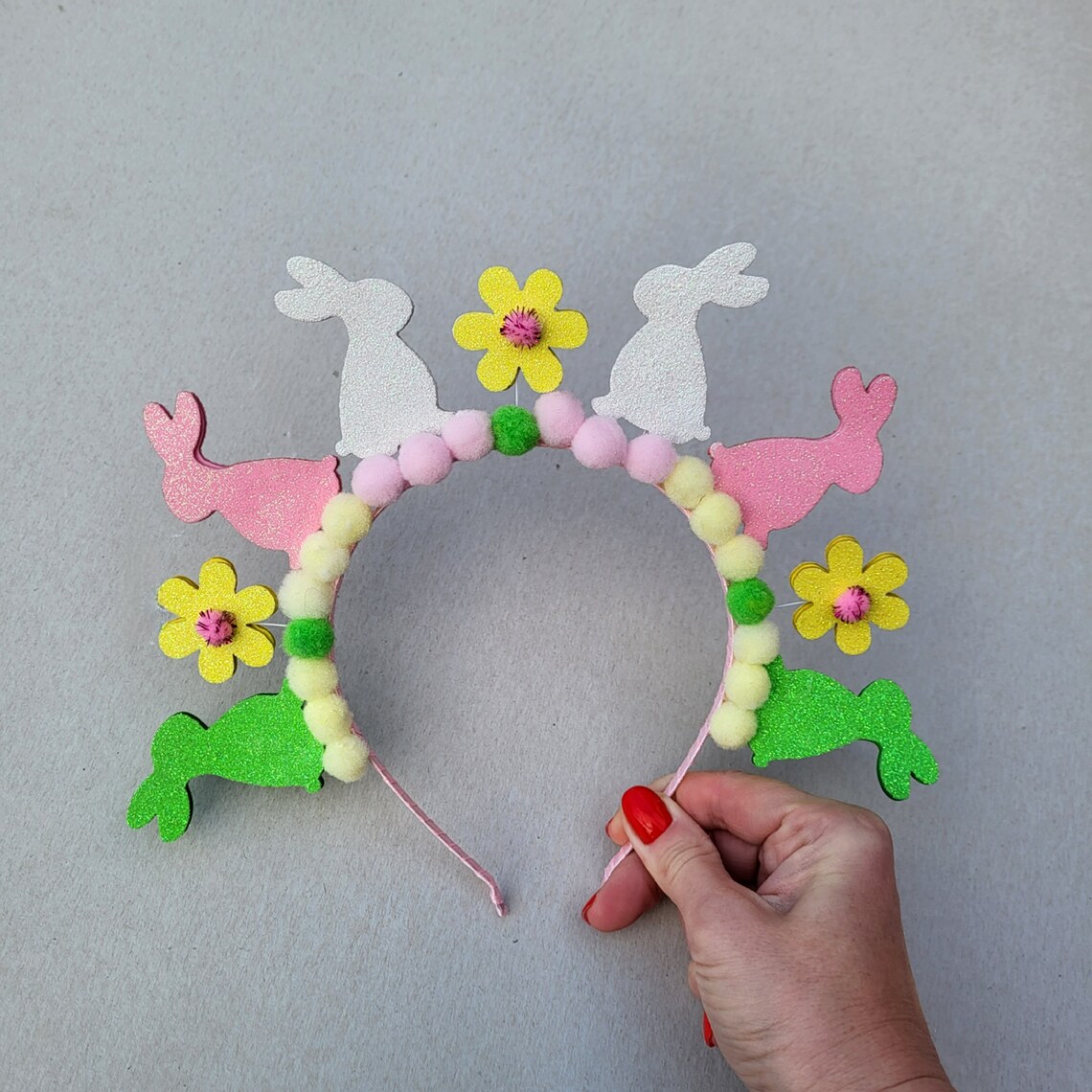 Cute Girls Easter Headband, Easter Bunny Headband, Kids Bunny Headband ...