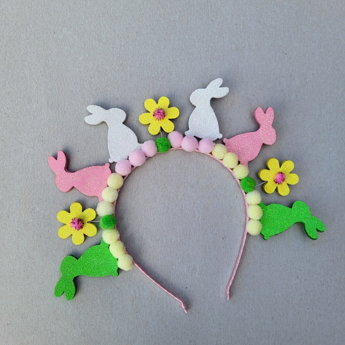Cute Girls Easter Headband, Easter Bunny Headband, Kids Bunny Headband ...