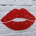 Lips Wall Art, Lips Wall Hanging, Wall Lips, Beauty Salon Decor, Red ...