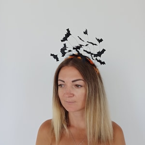 Bat Headband, Halloween Black Bat Headband, Halloween Crown for Girl ...