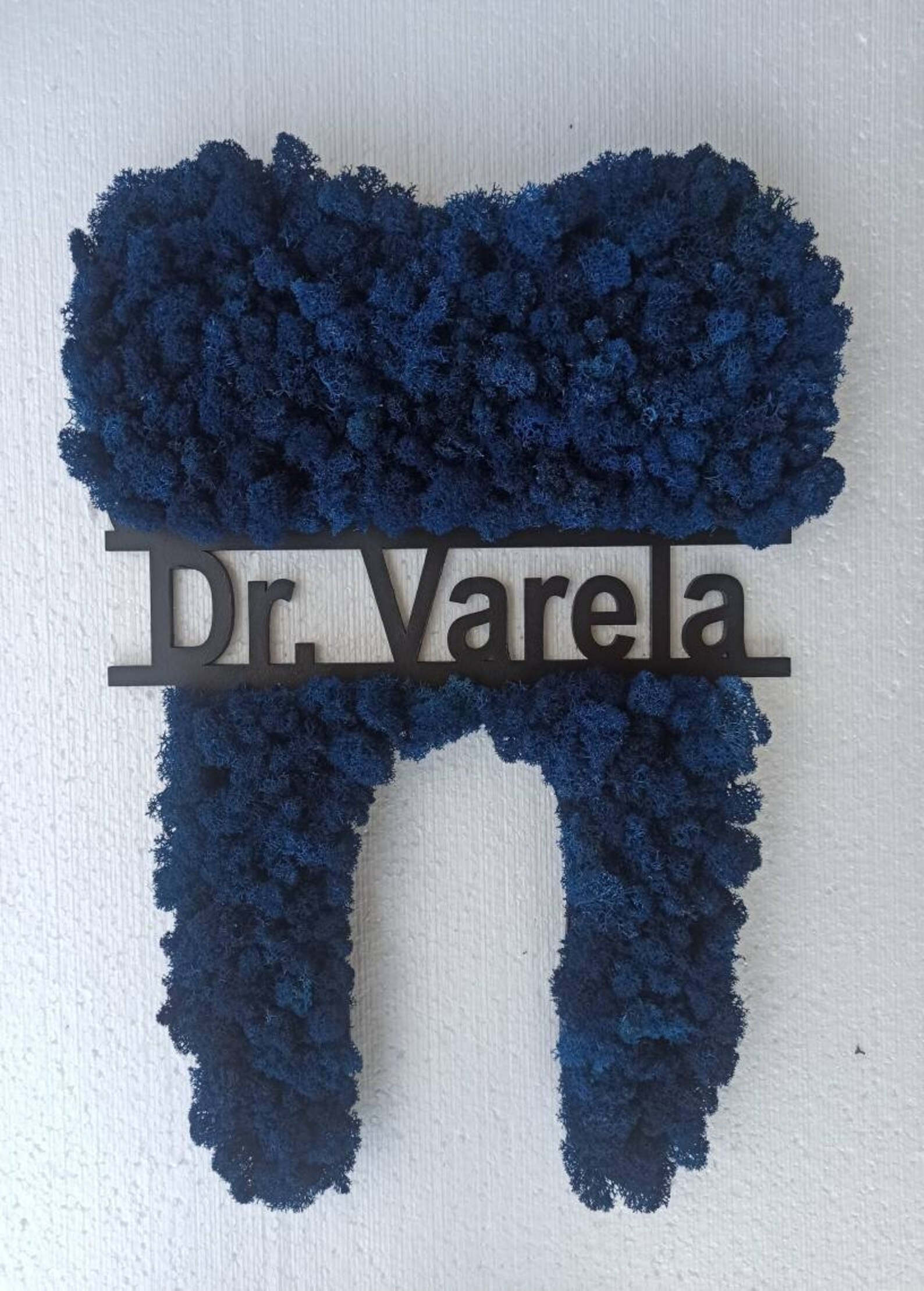 Wall Moss Tooth Dentist Office Sign Vertical Moss Art | Etsy