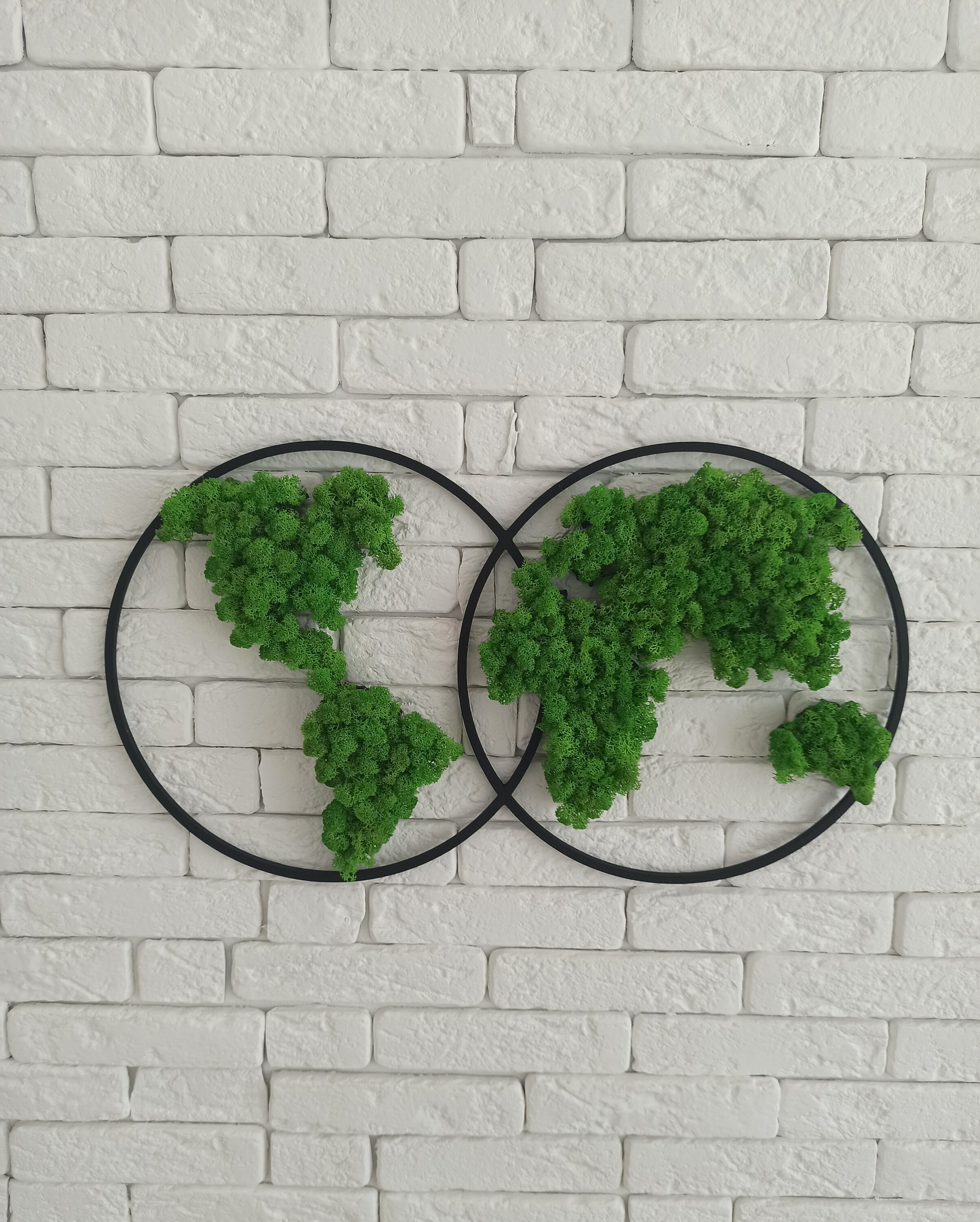 Moss World Map Preserved Moss Wall Housewarming Gift 5th - Etsy