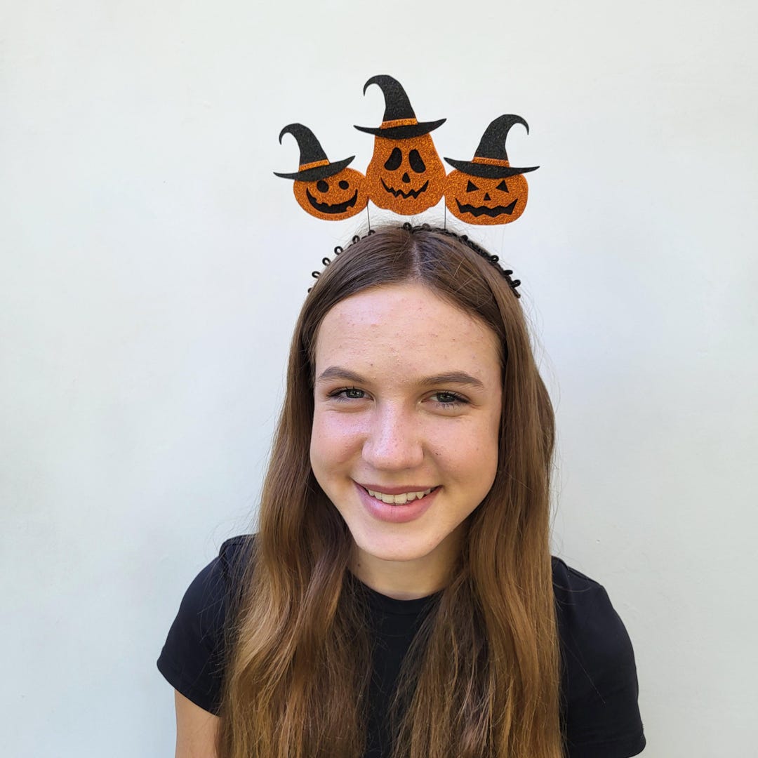 Pumpkin Jack O Lantern Headband, Halloween Headband, Jack O Lantern ...