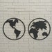 The Globe wooden World Map Wall Art Round World Map - Etsy