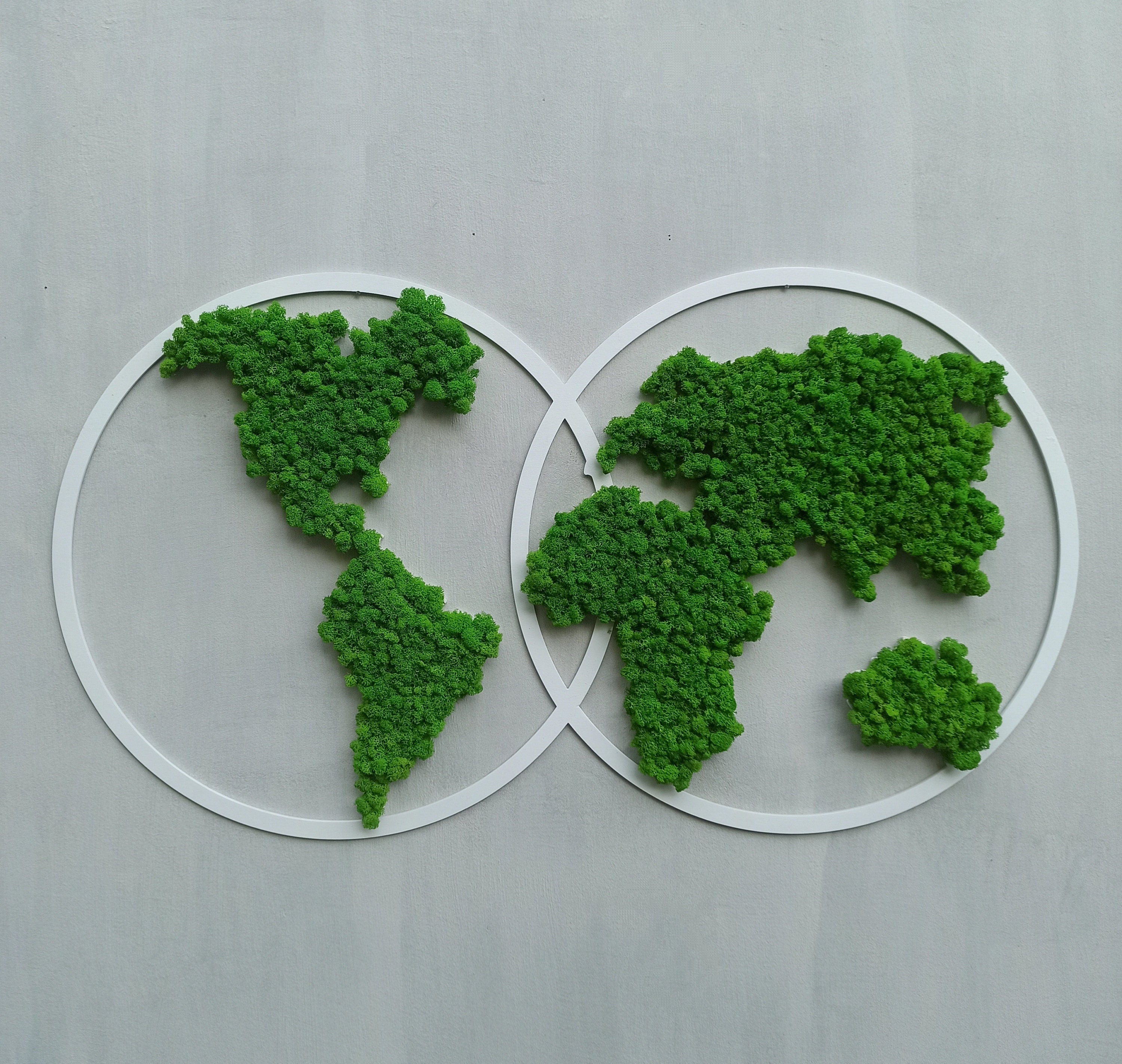 Moss World Map Preserved Moss Wall Housewarming Gift 5th - Etsy