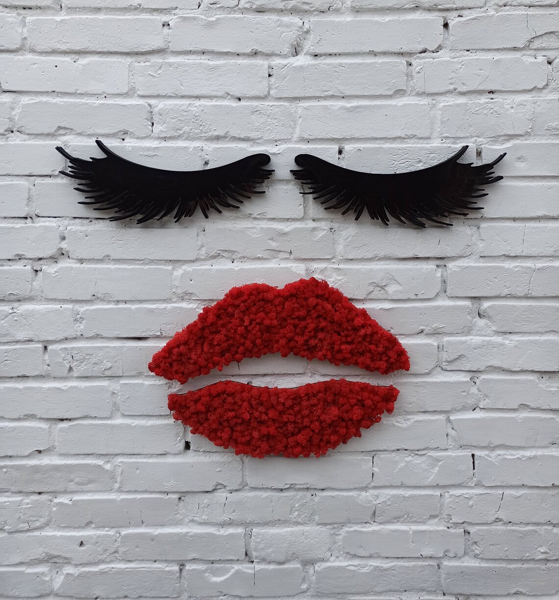 Beauty Salon decor Wall hanging Lip wall decor Red Lips Wall | Etsy