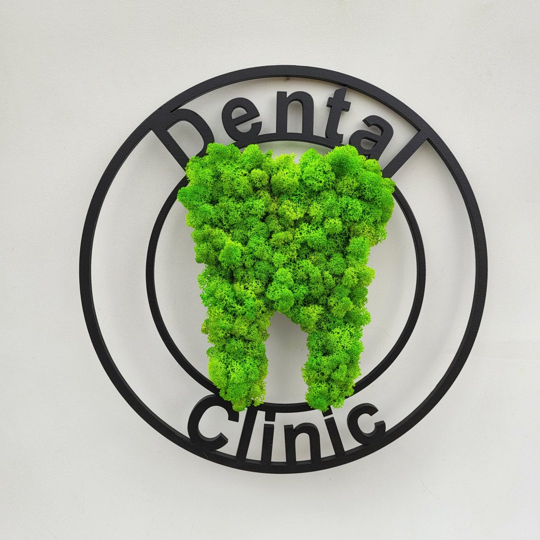 Personalized Dentist Name Sign Dental Clinic Custom Tooth Sign Dental ...