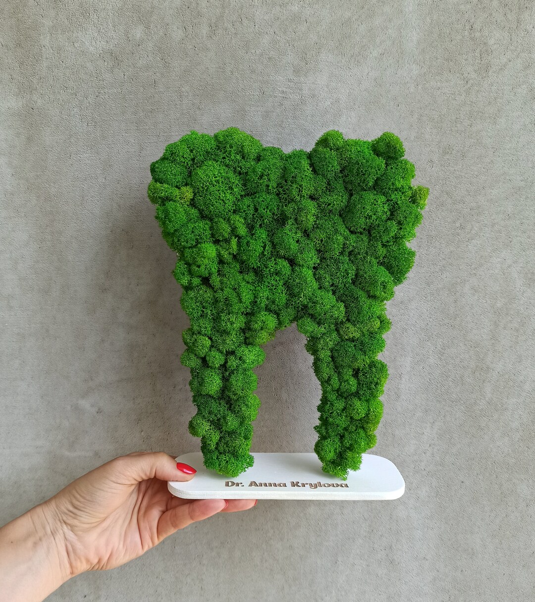 Dental Office Decor, Dentist Office Sign, Moss Tooth, Dentist Gift ...