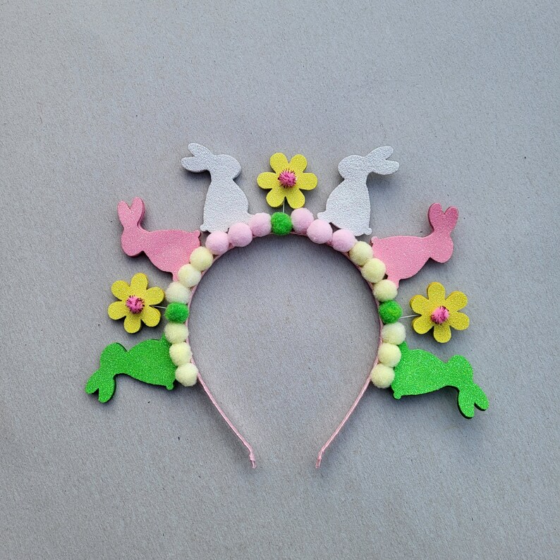 Cute Girls Easter Headband, Easter Bunny Headband, Kids Bunny Headband ...