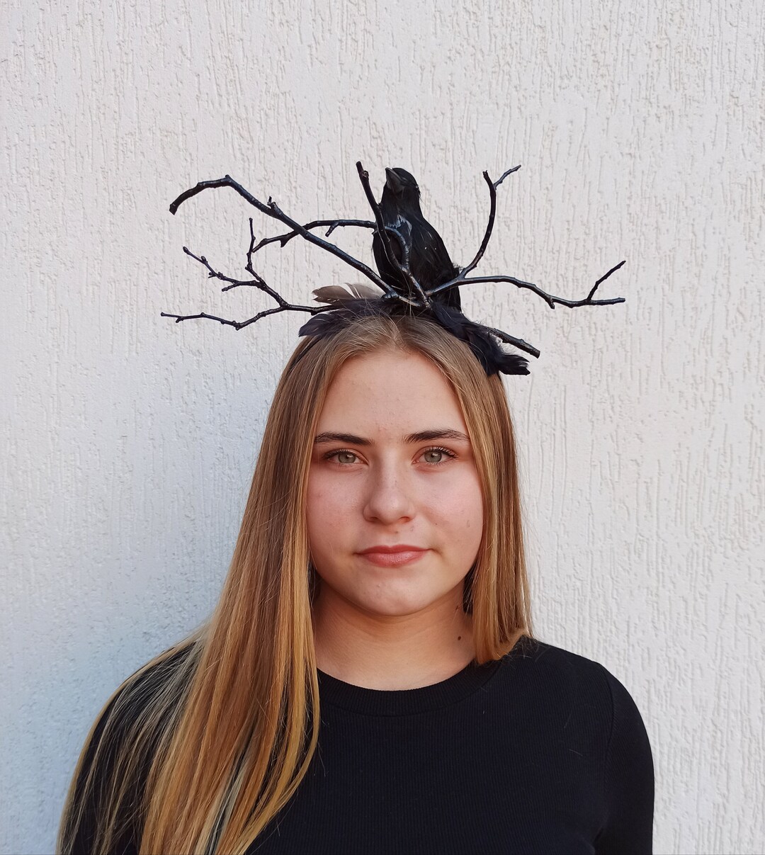 Halloween Crow Fascinator, Raven Fascinator Headband, Raven Bird ...