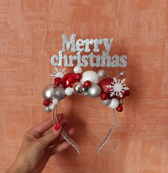 Glitter Merry Christmas Headband Christmas Headband Adult - Etsy