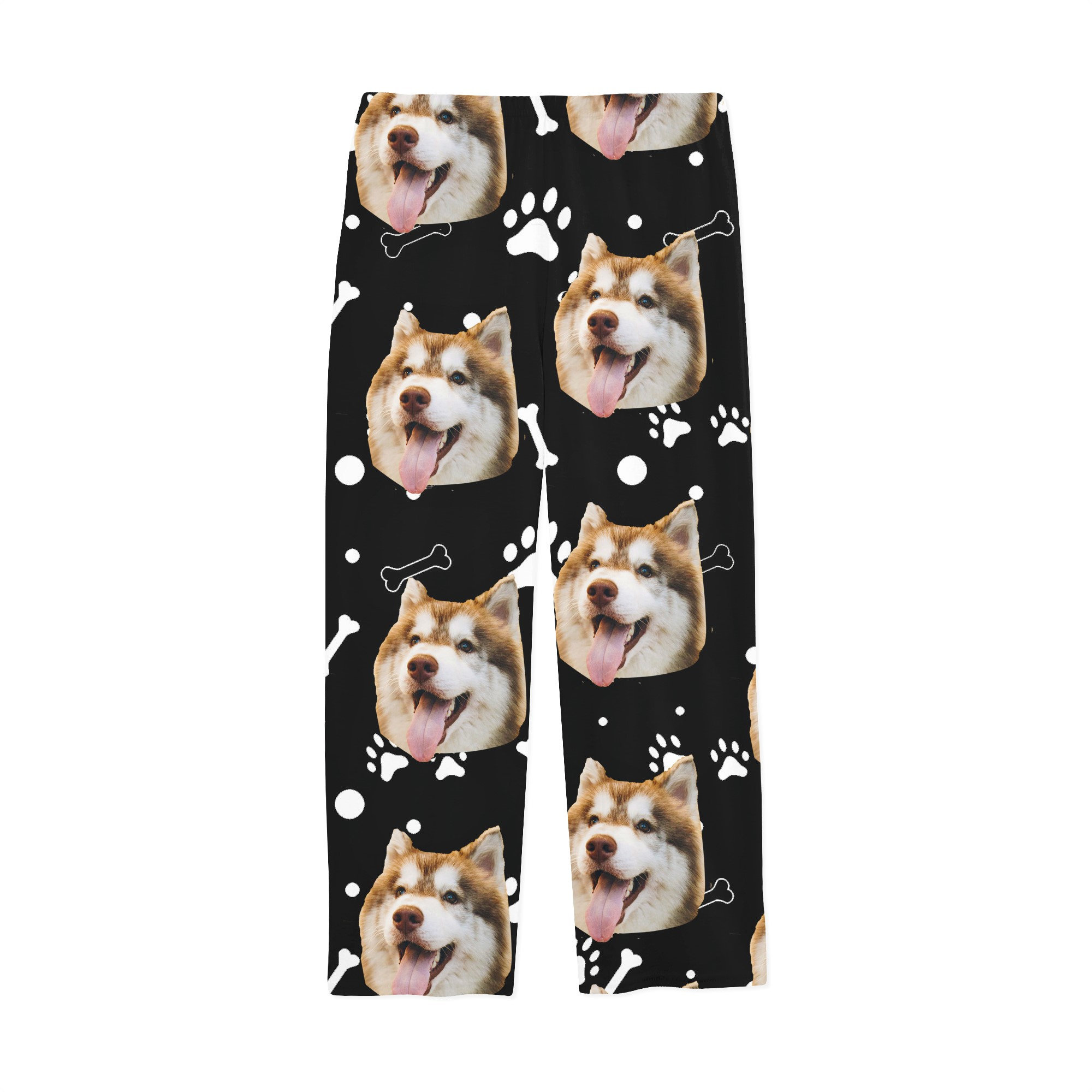 Custom Print Pajamas With Dog Photo Personalized Paw Print - Etsy