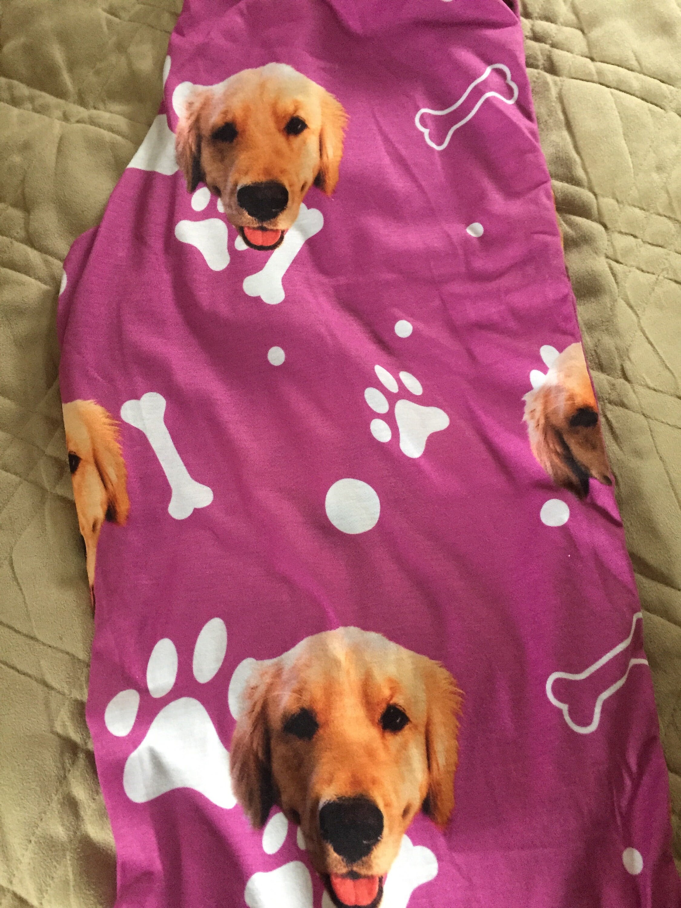 Custom Print Pajamas With Dog Photo Personalized Paw Print - Etsy