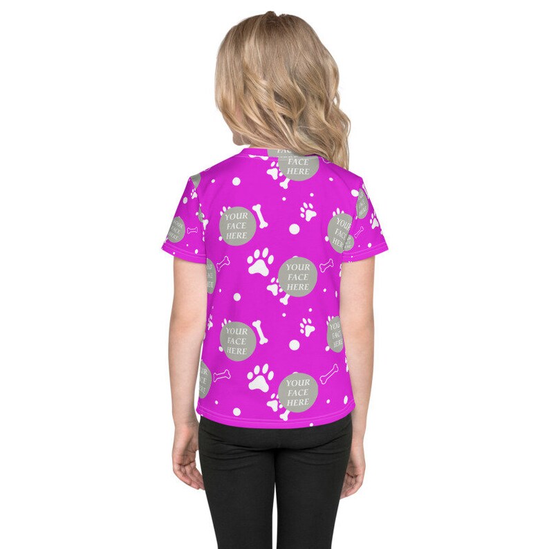 Personalized Dog Photo Kids T-shirt Custom Face Toddler | Etsy