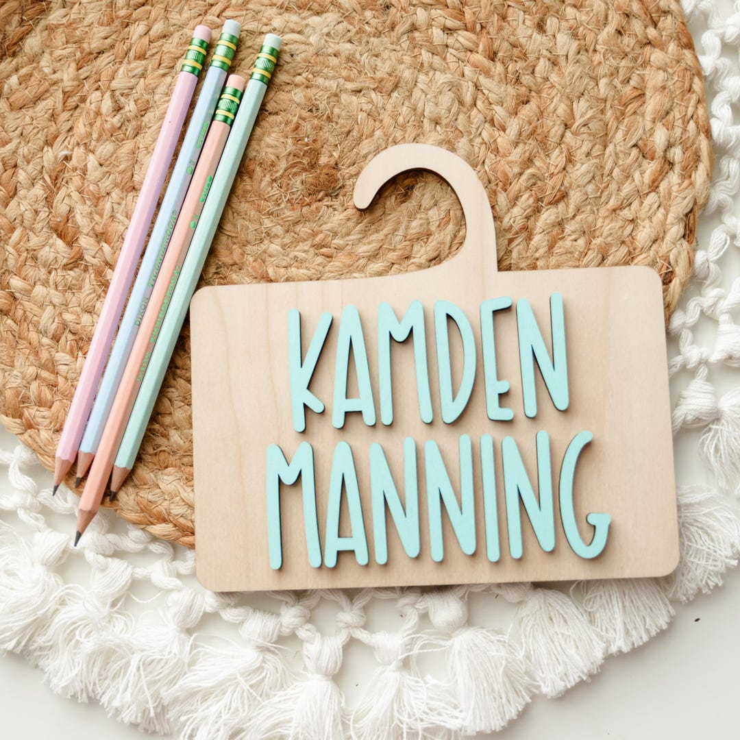Personalized Wooden Car Rider Sign | Back to School Name Tag - Etsy
